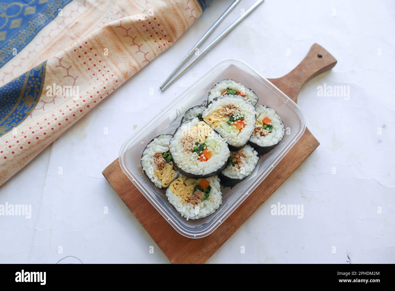 kimbap or gimbap is Korean roll Gimbap(kimbob) made from steamed white ...