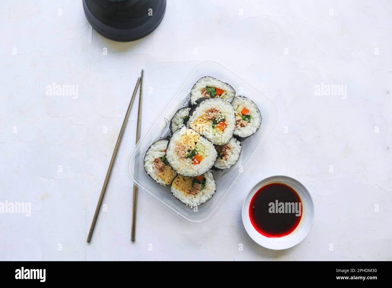 kimbap or gimbap is Korean roll Gimbap(kimbob) made from steamed white ...