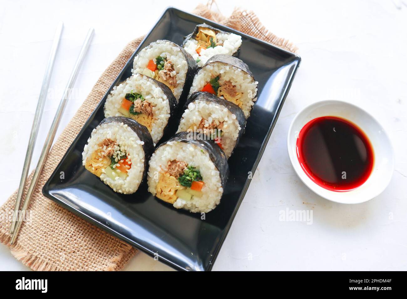 kimbap or gimbap is Korean roll Gimbap(kimbob) made from steamed white ...