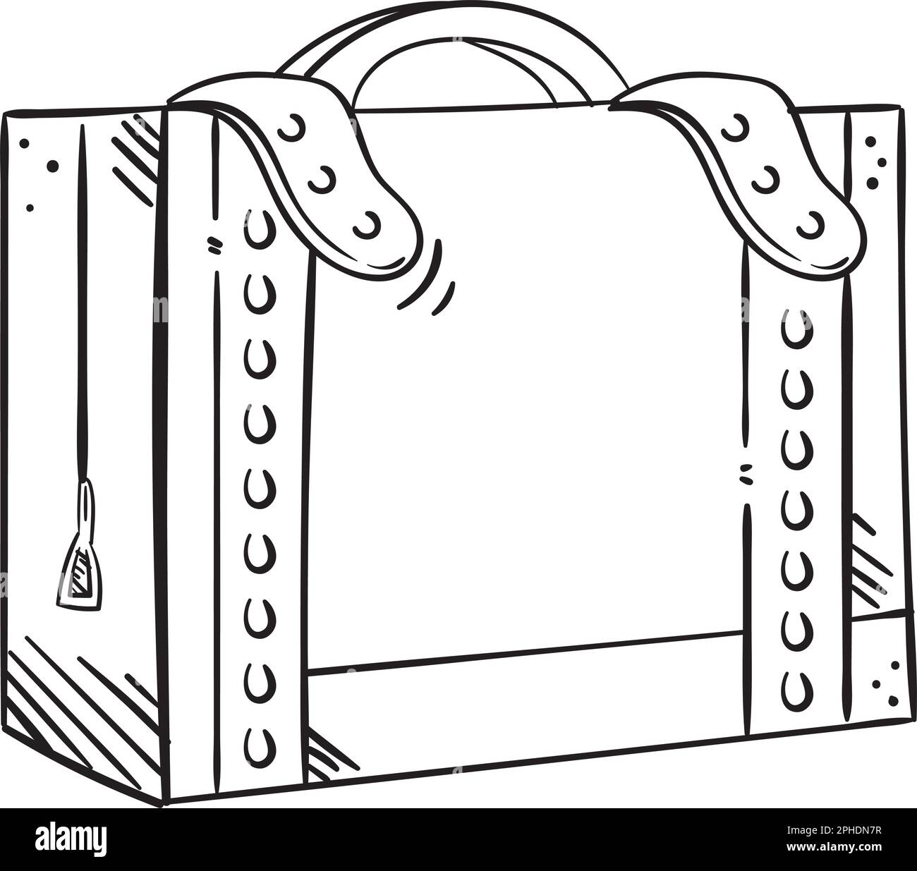 vintage suitcase doodle Stock Vector Image & Art - Alamy