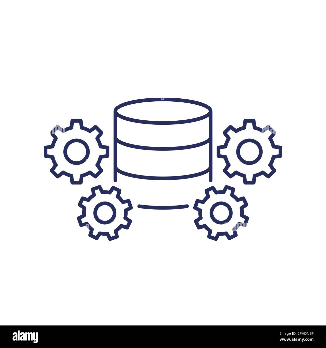 Server maintenance database line Stock Vector Images - Alamy