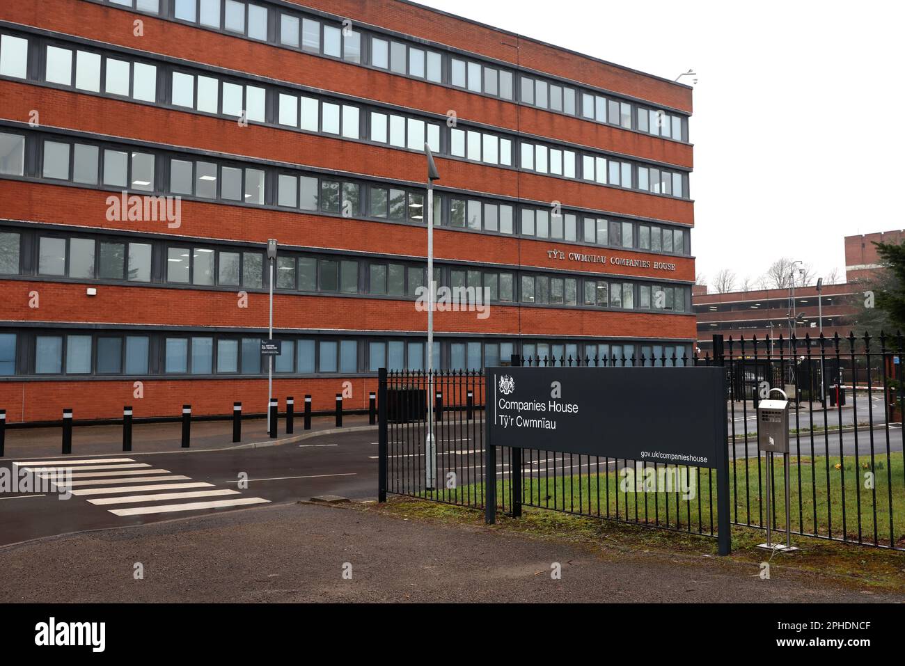 General views of the Companies House building in Cardiff, Wales, UK ...