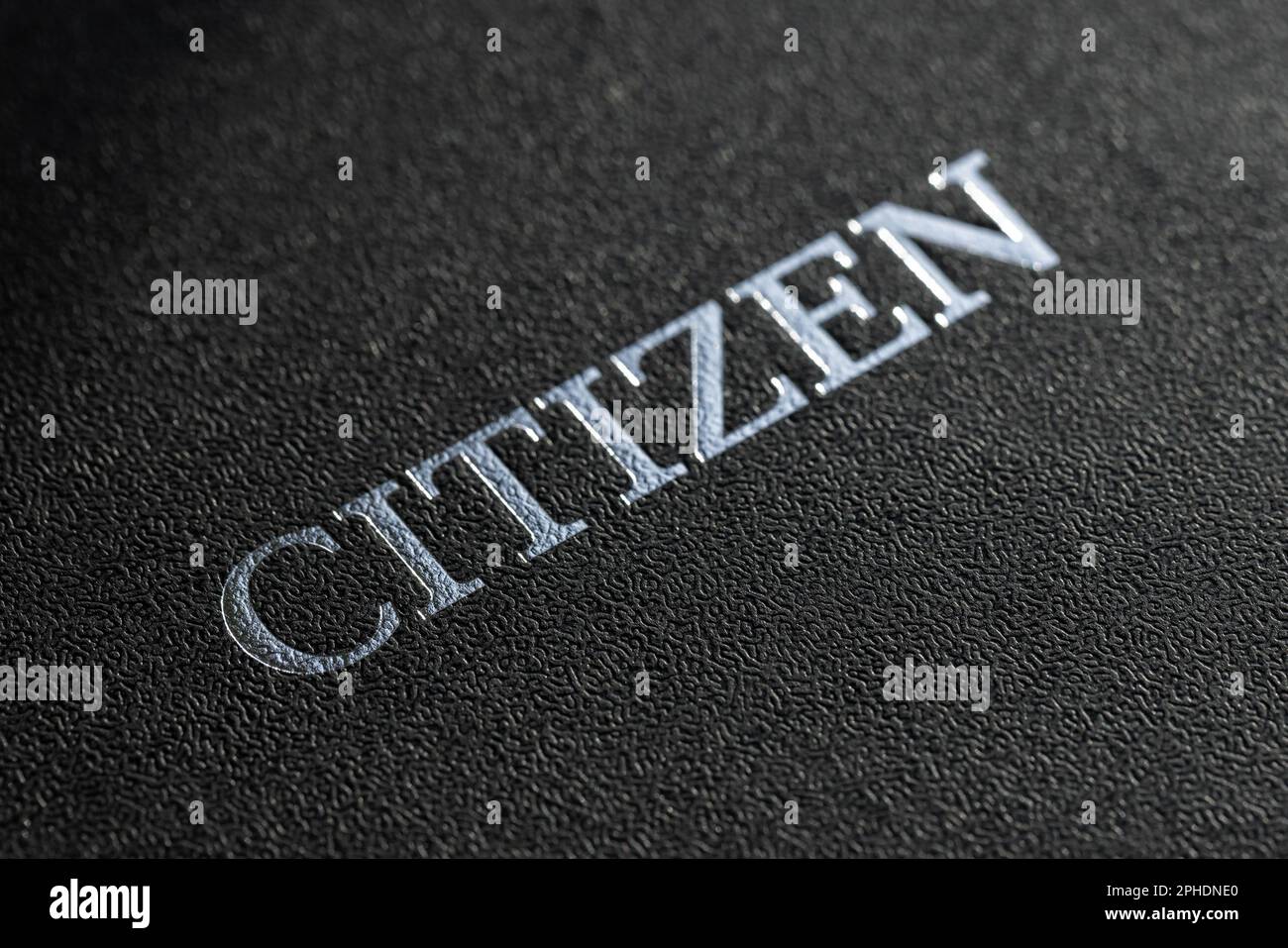 Tokyo, Japan - February 9, 2023: Citizen company brand name printed ...