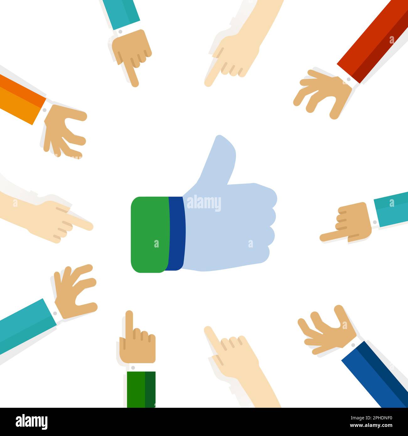 Thumb up positive approved gesture finger agree expressions Stock ...