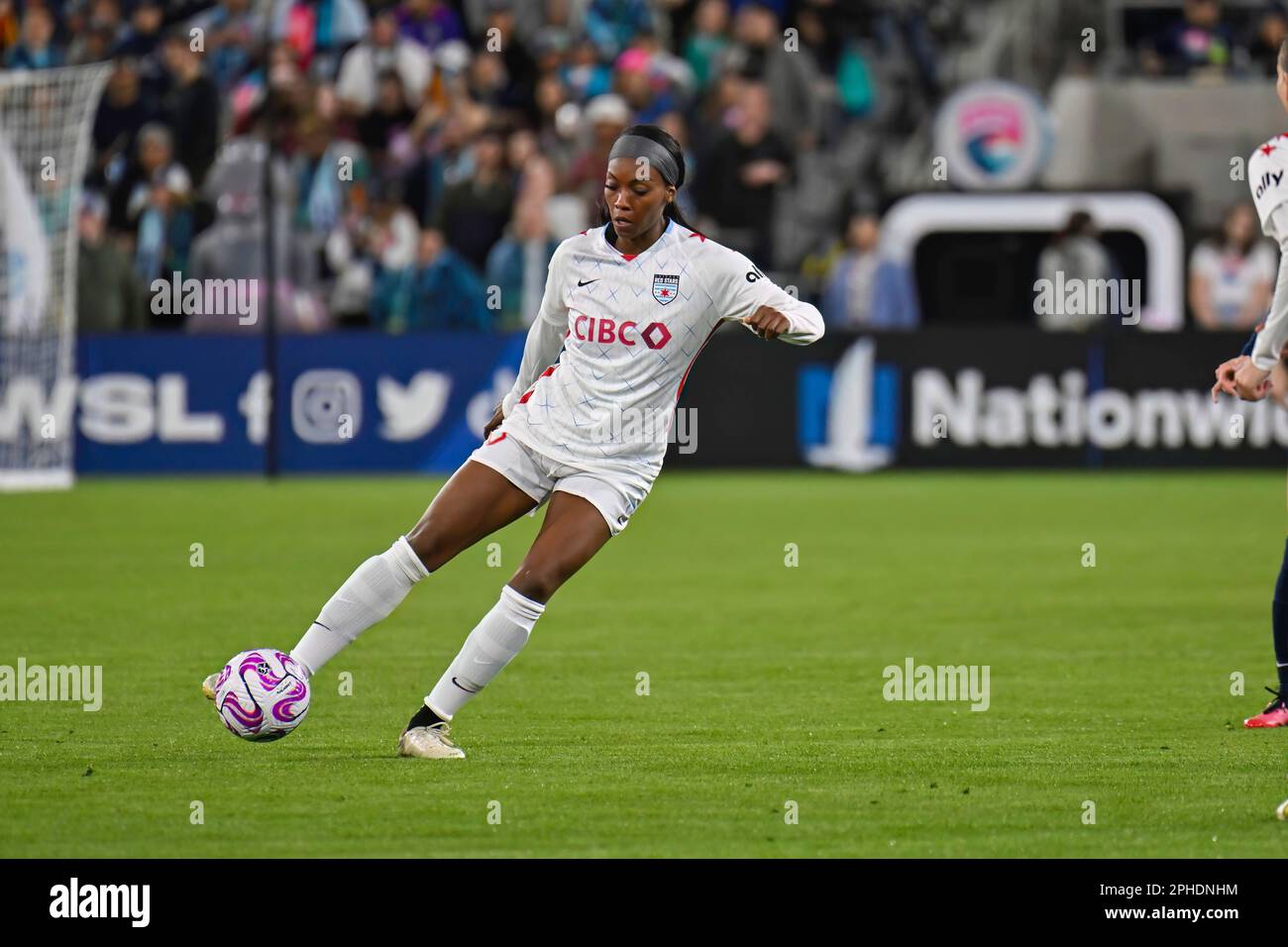 March 25, 2023: Chicago Red Stars forward Cheyna Matthews (20) during a ...