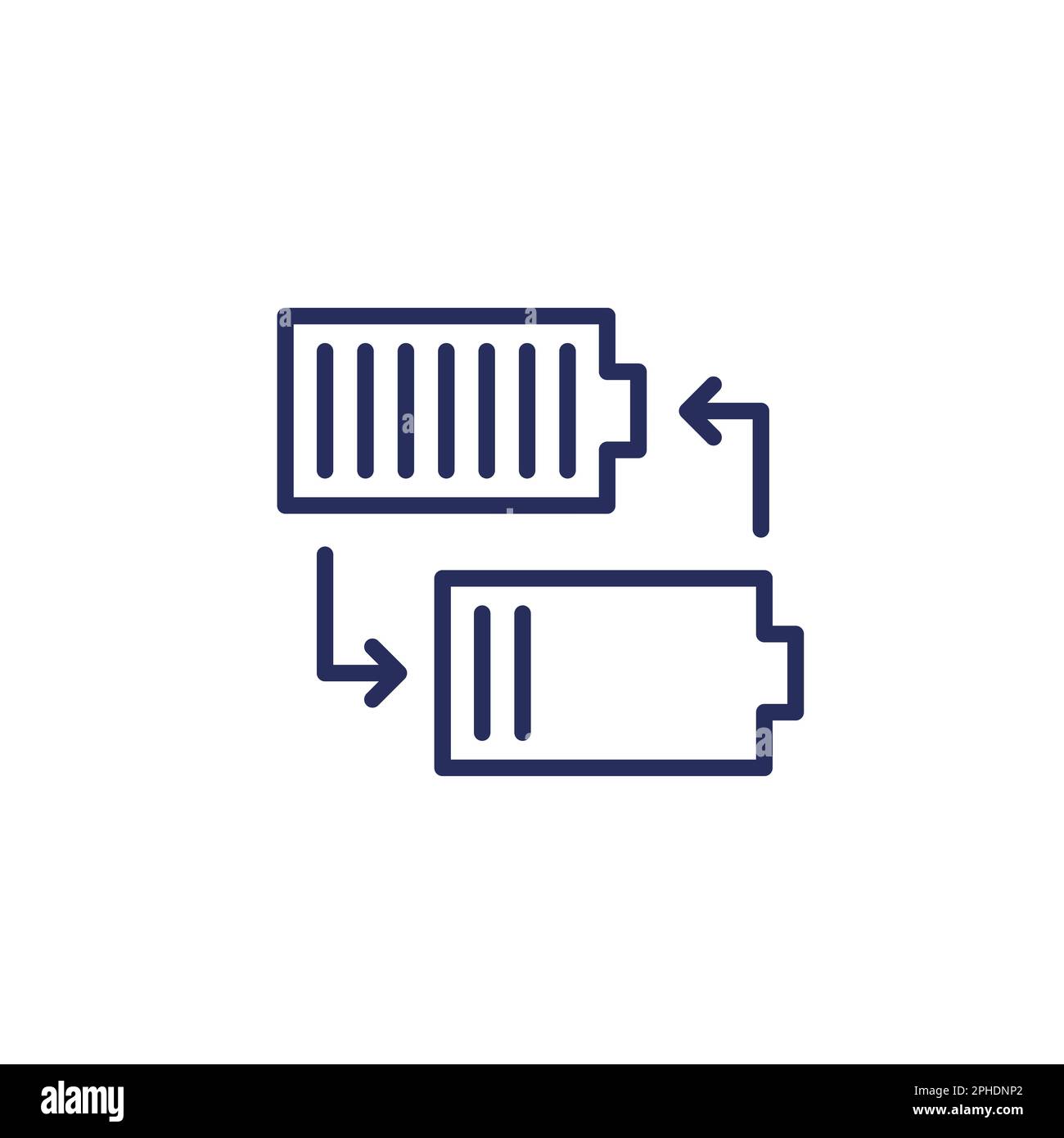 change battery icon, line vector Stock Vector Image & Art - Alamy