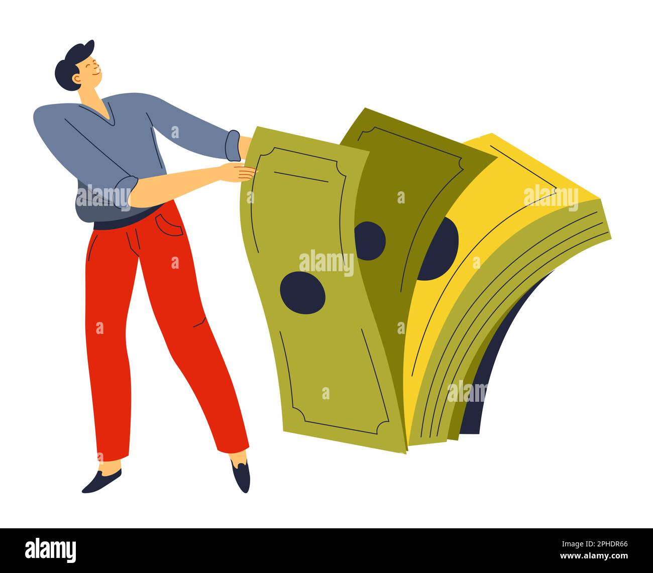 Male bank manager working Cut Out Stock Images & Pictures - Alamy