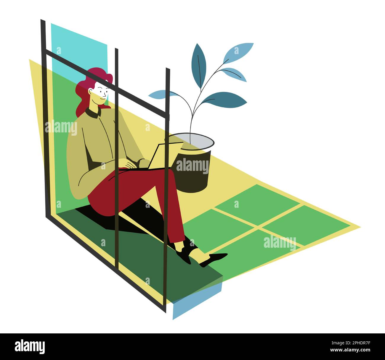 Professional businesswoman typing on Stock Vector Images - Alamy