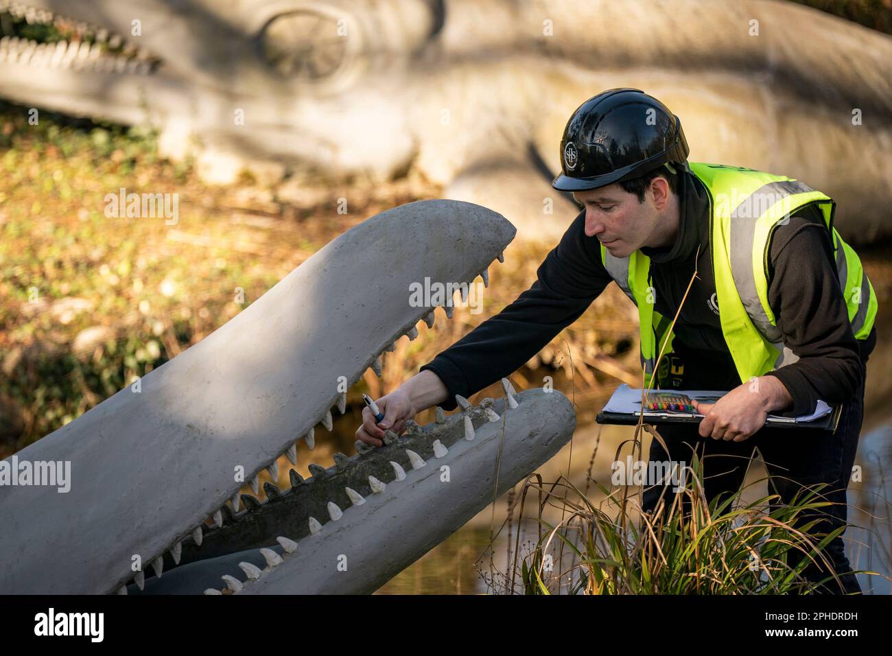 Tom Bardwell, Lead Conservator takes part in conservation work on the ...