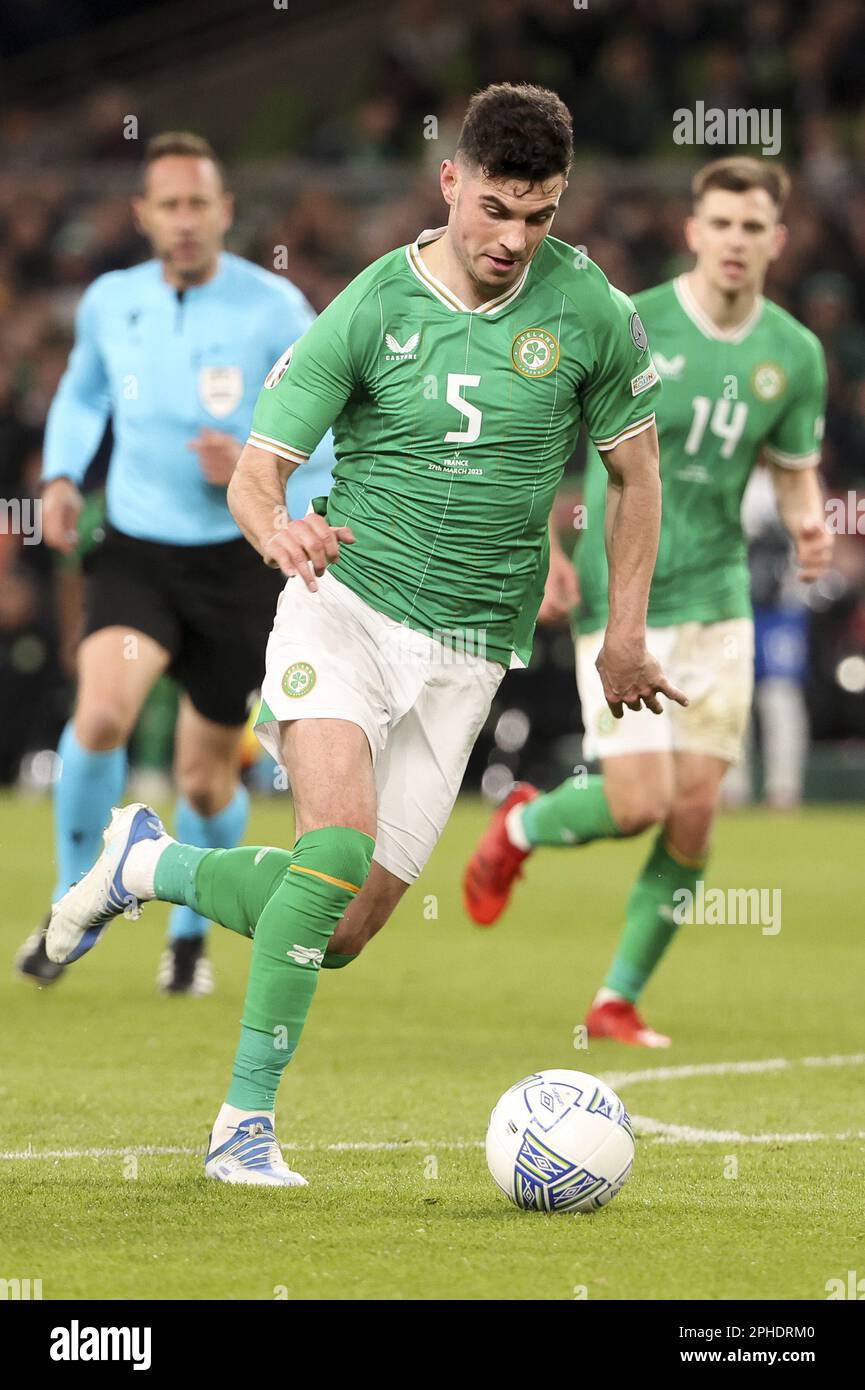 John Egan of Ireland during the UEFA Euro 2024, European Qualifiers ...