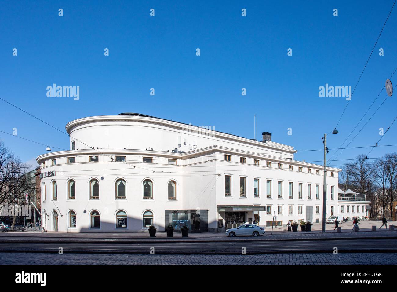 Functionalist architecture of Svenska Teatern in Helsinki, Finland ...