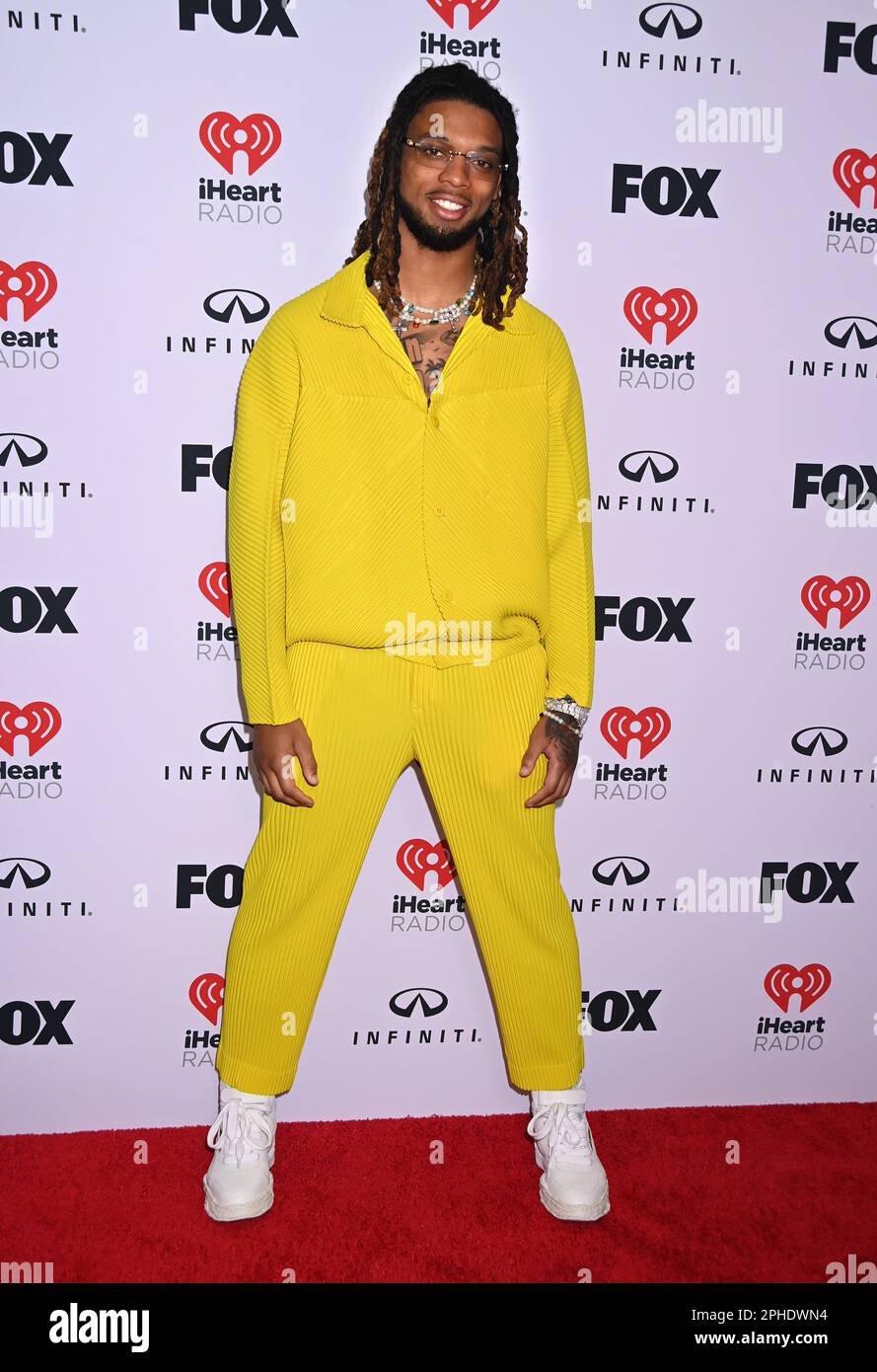 Hollywood, USA. 27th Mar, 2023. Damar Hamlin in the pressroom at the ...