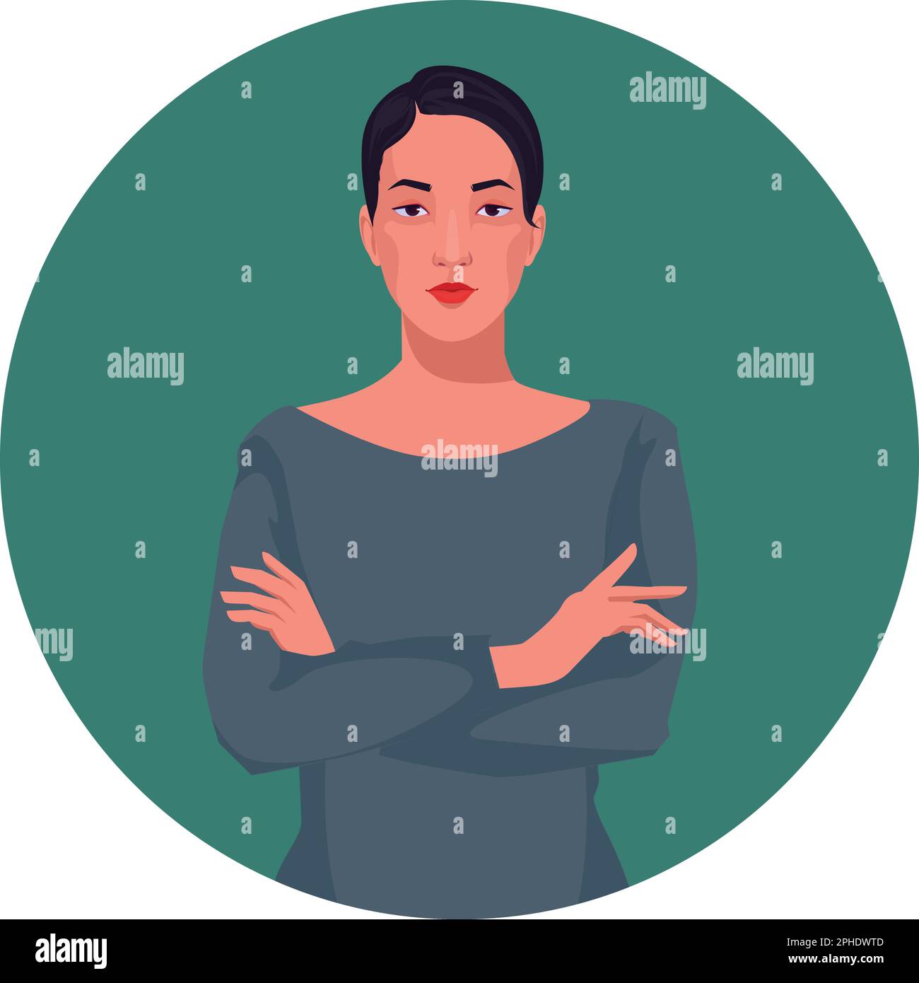 Portrait fashion Stock Vector Images - Alamy