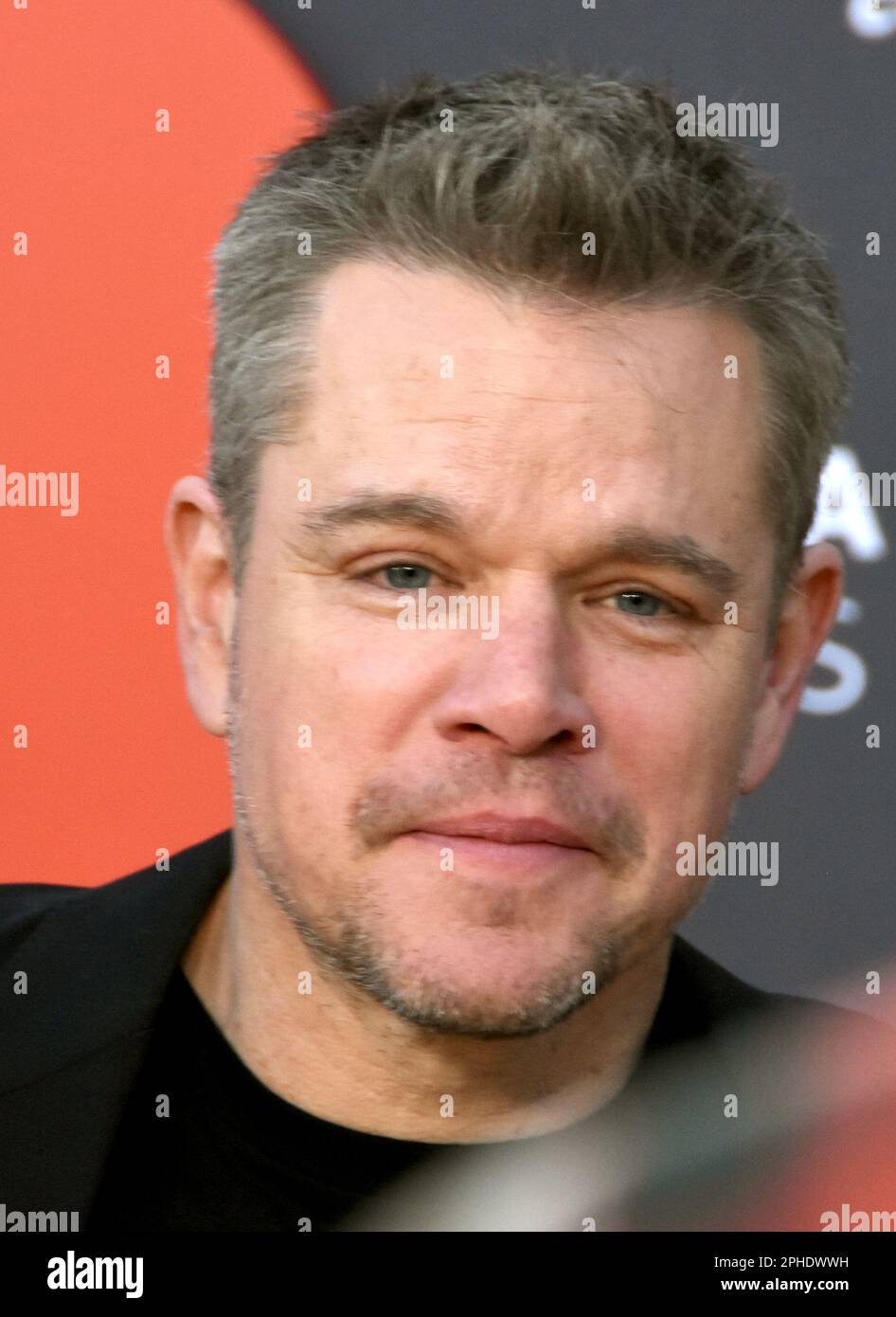 Los Angeles, California, USA 27th March 2023 Actor Matt Damon attends ...