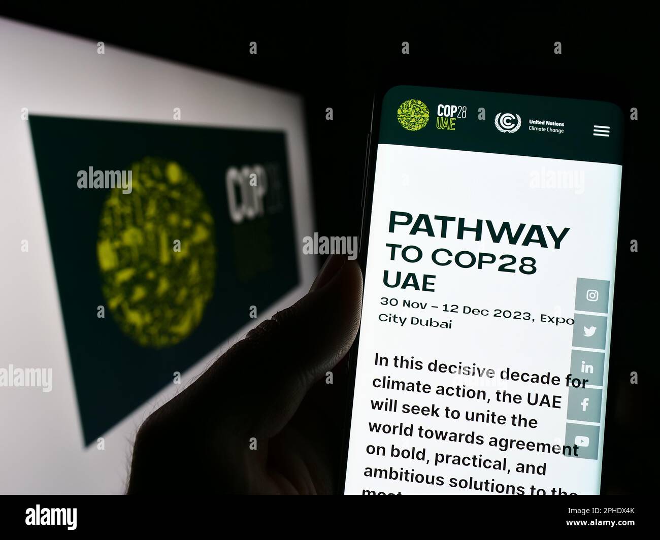 Cop28 logo hi-res stock photography and images - Alamy