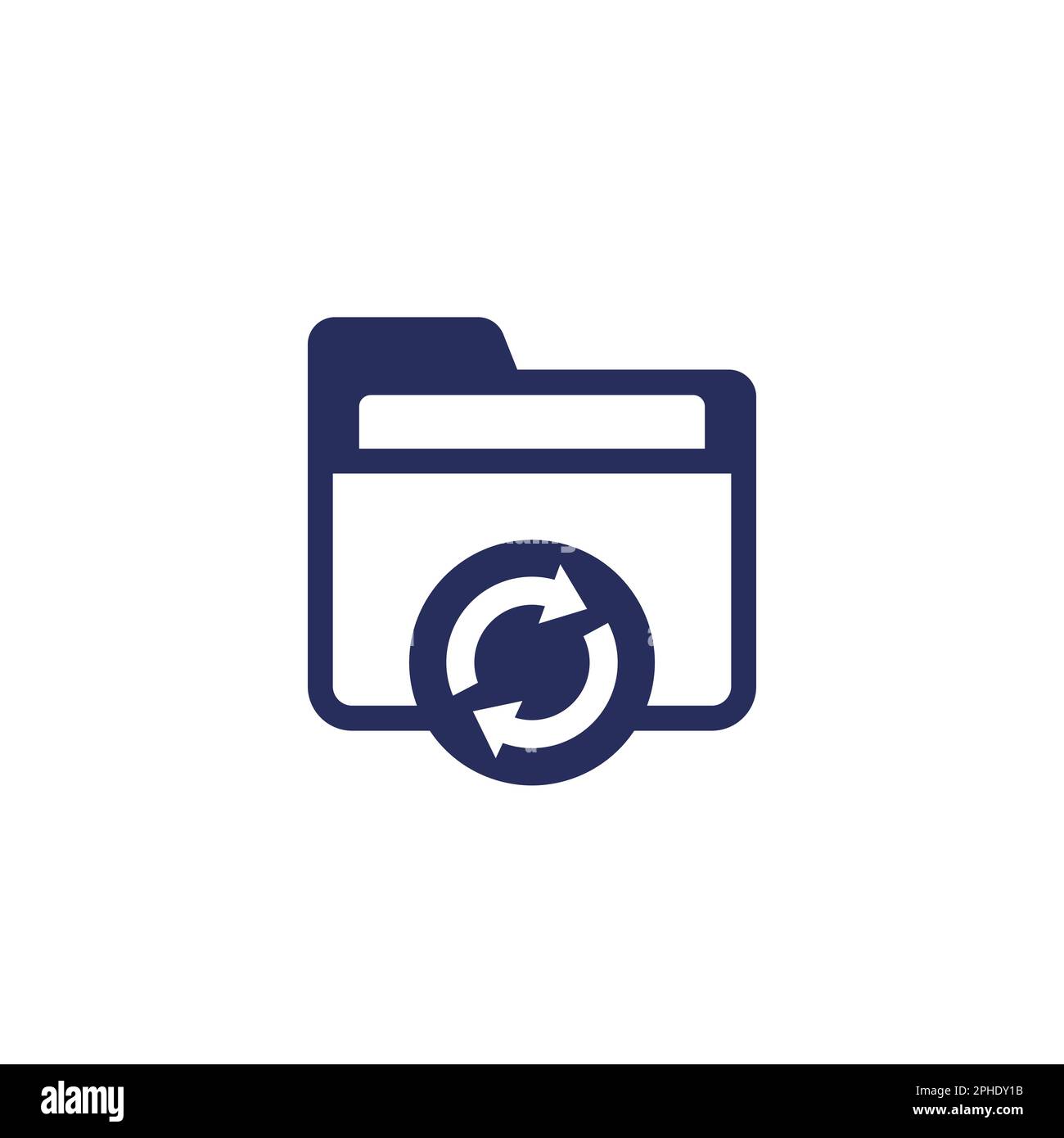 refresh folder icon on white Stock Vector Image & Art - Alamy