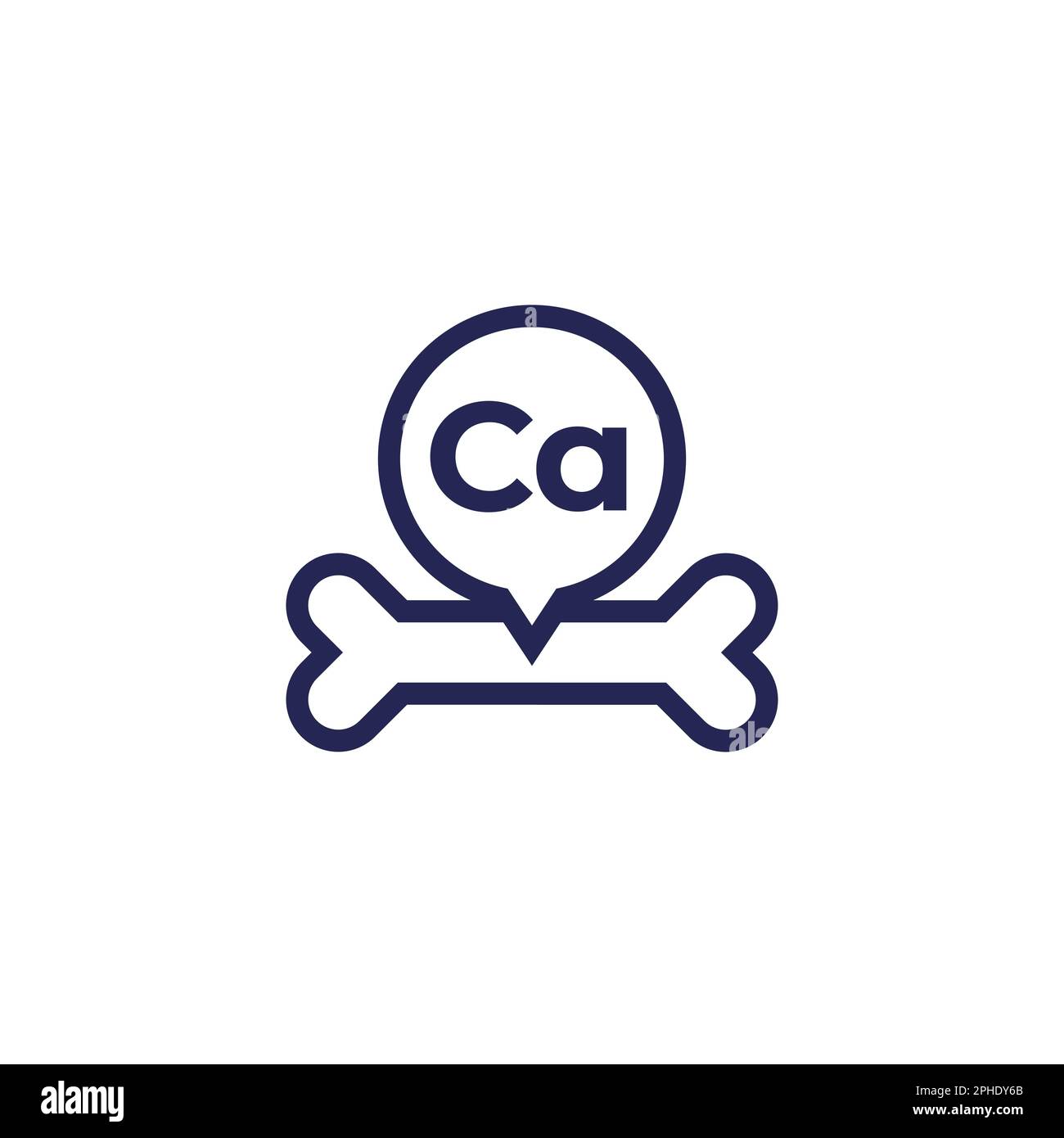 Calcium for bones icon on white Stock Vector Image & Art - Alamy