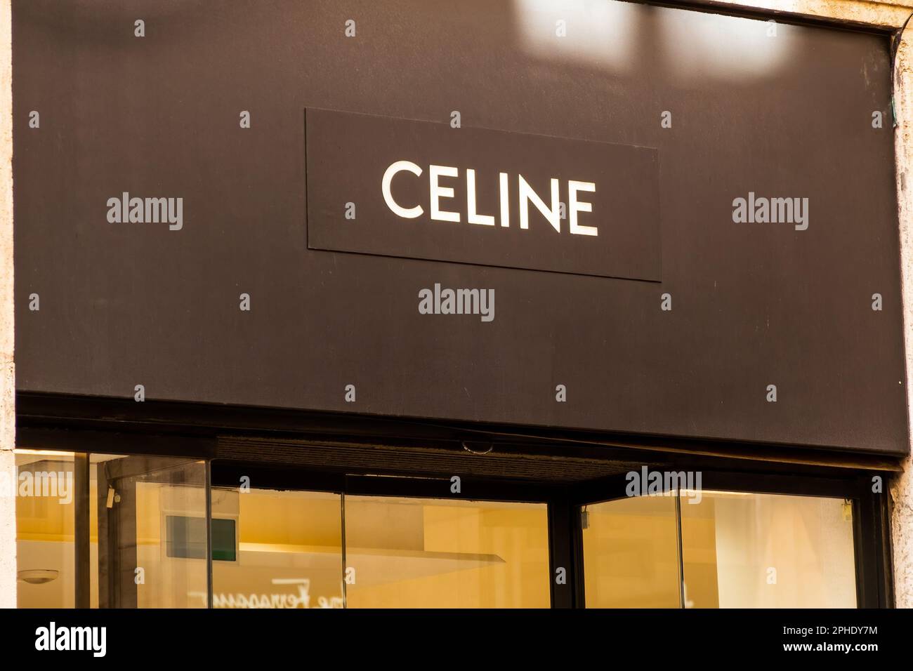 Celine fashion store in Rome. Famous luxury boutique worldwide. Fashion ...