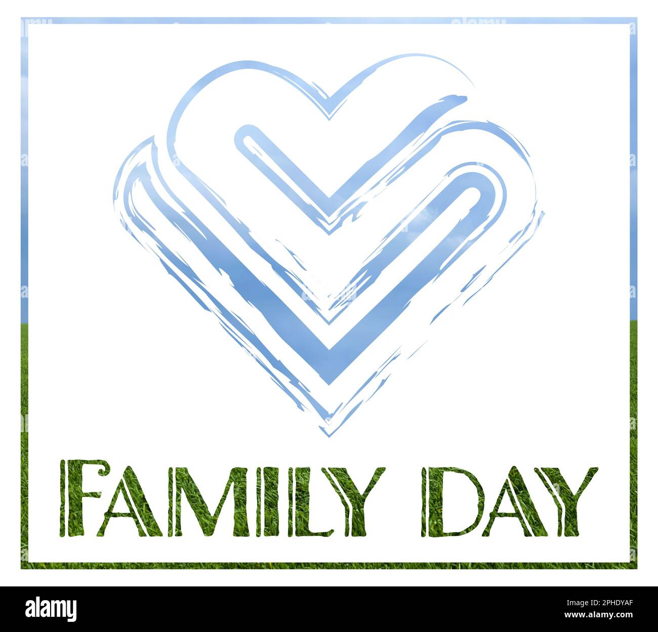 Ecology happy family day Cut Out Stock Images & Pictures - Alamy