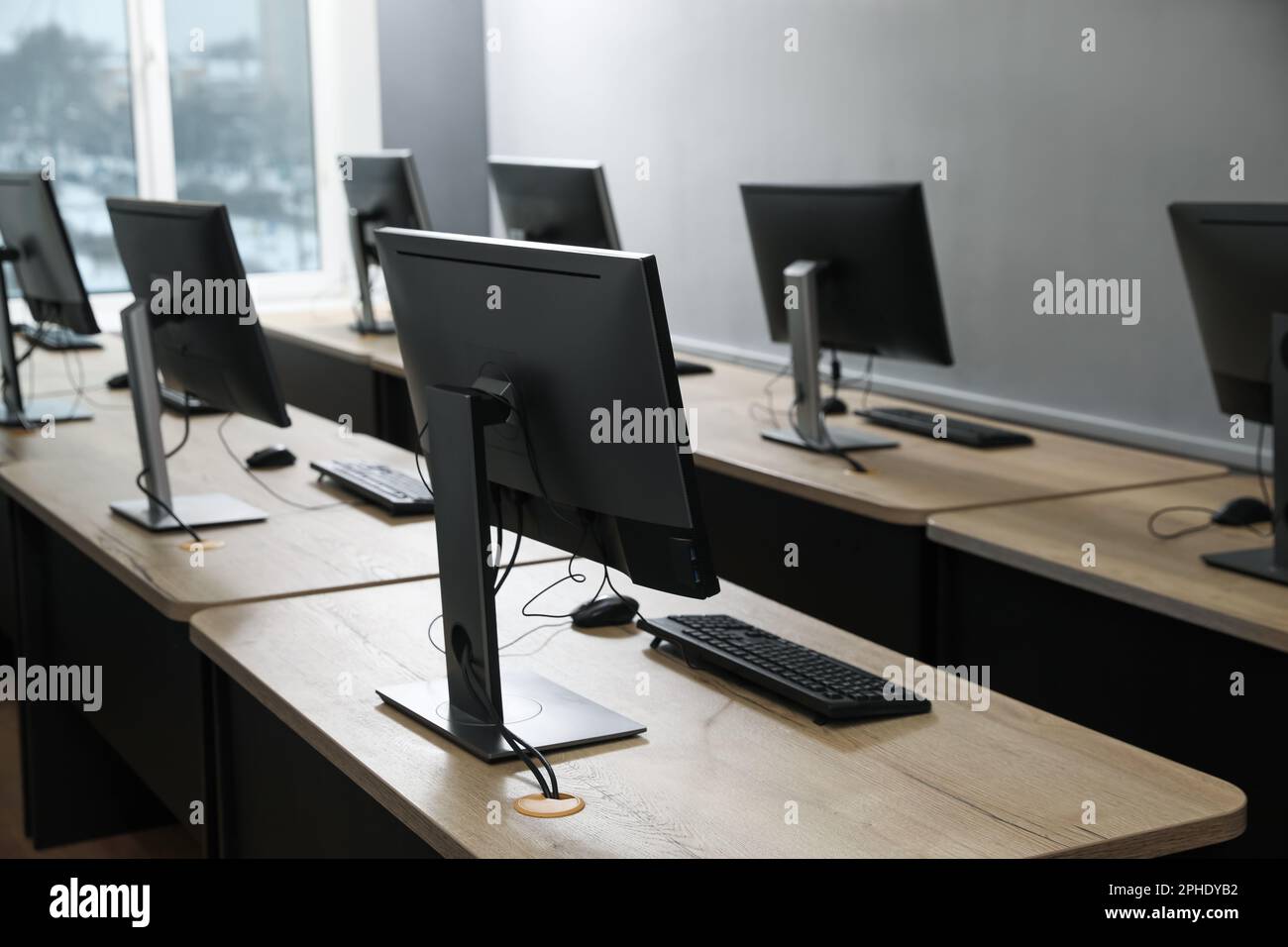 Office classroom computers hi-res stock photography and images - Alamy