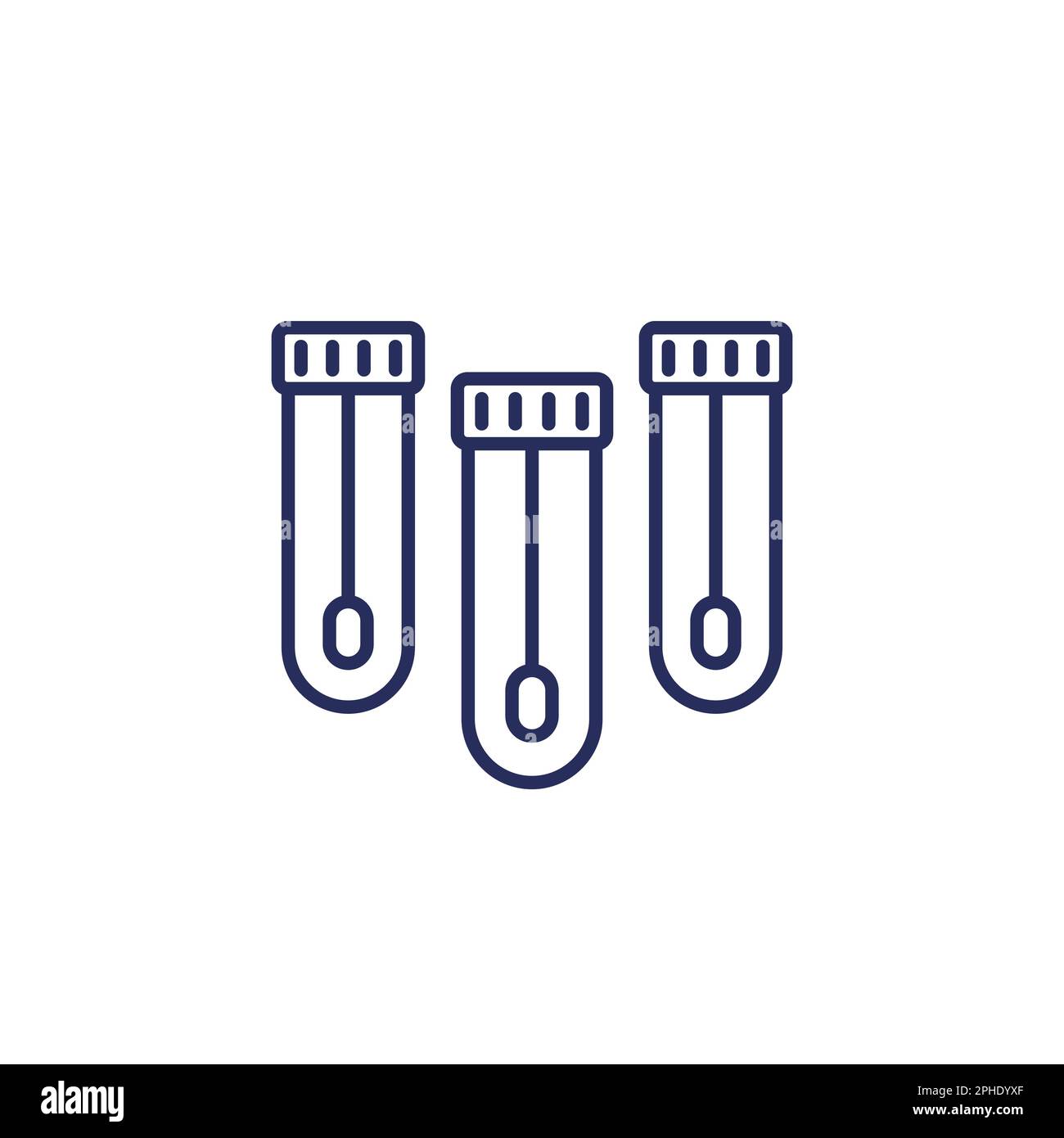 Nasal swab tests line icon, vector Stock Vector Image & Art - Alamy