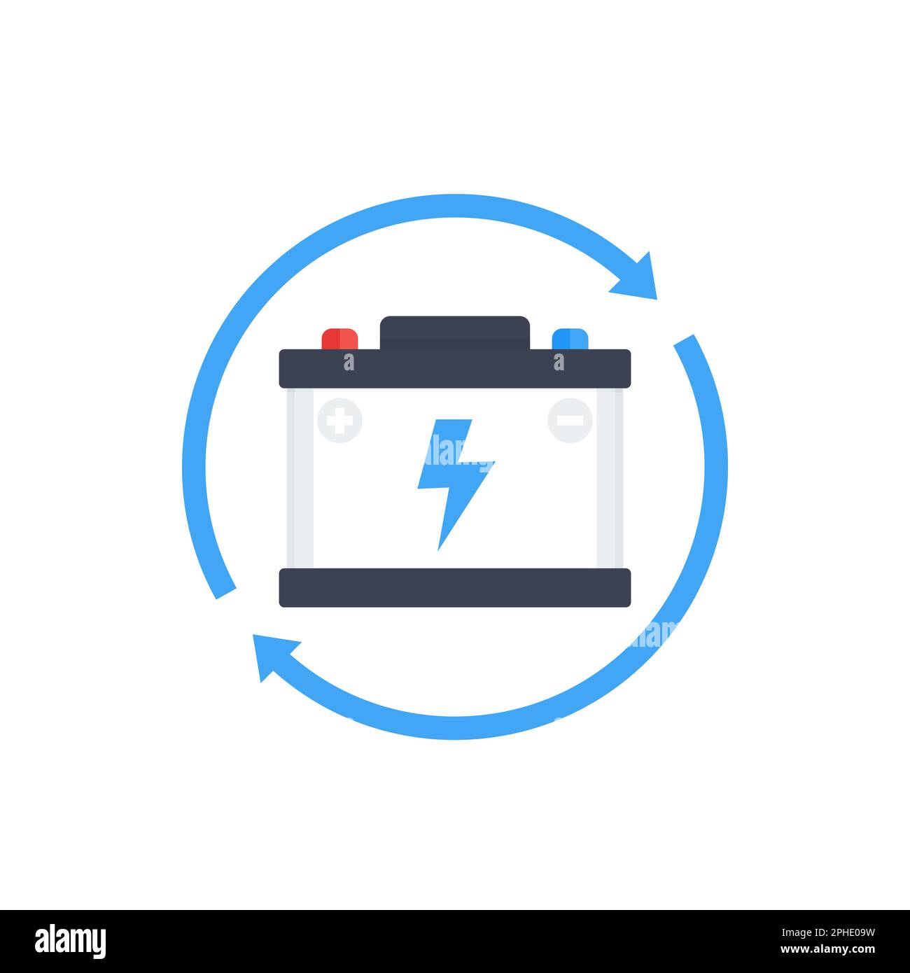 change car battery icon, flat vector Stock Vector Image & Art - Alamy