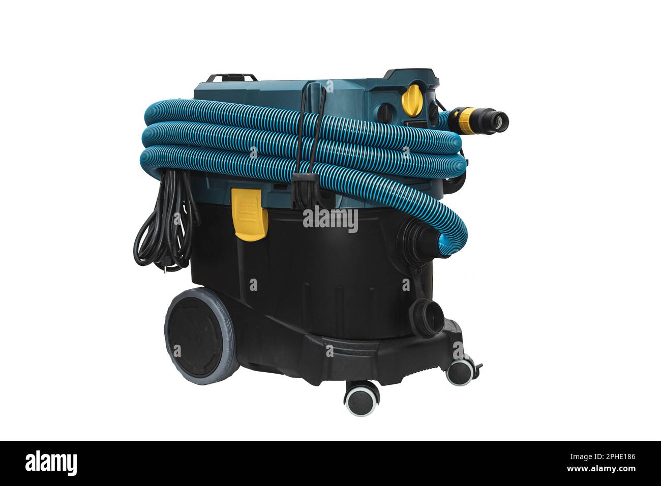 Big construction vacuum cleaner isolated on white background Stock ...