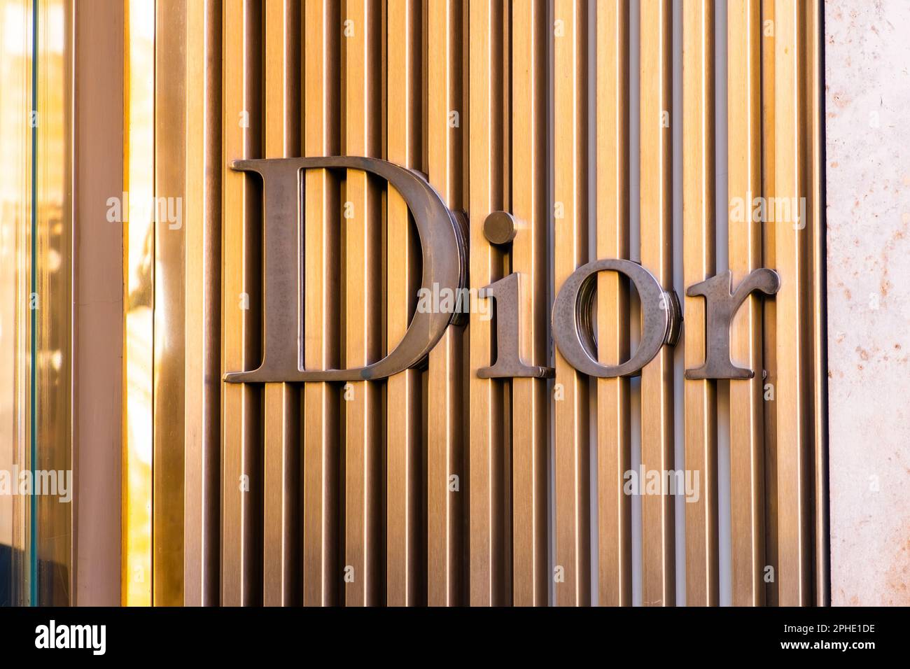 Dior fashion store in Rome. Famous luxury boutique worldwide. Fashion ...