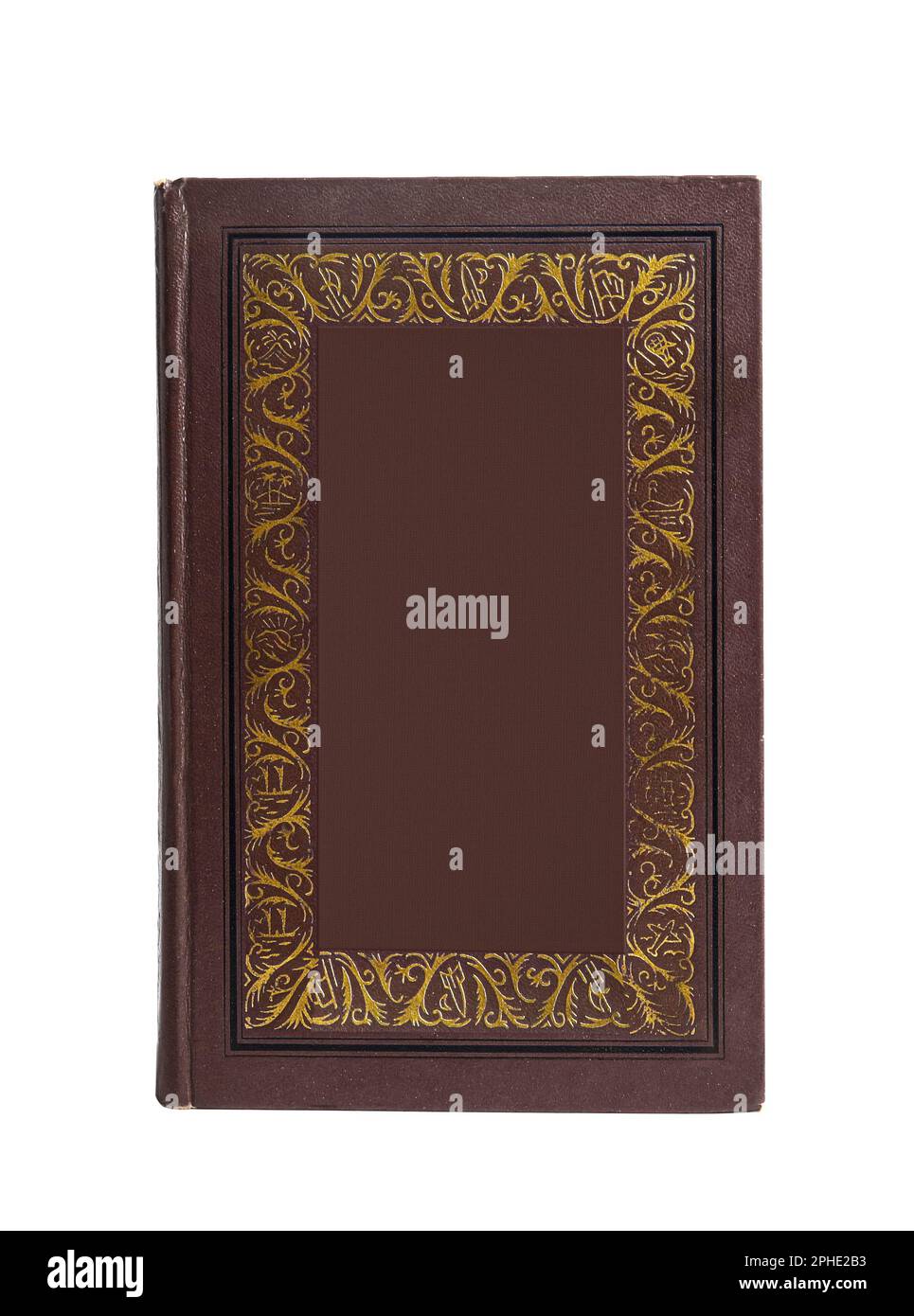 VIntage hardcover book isolated on white. Space for design Stock Photo ...