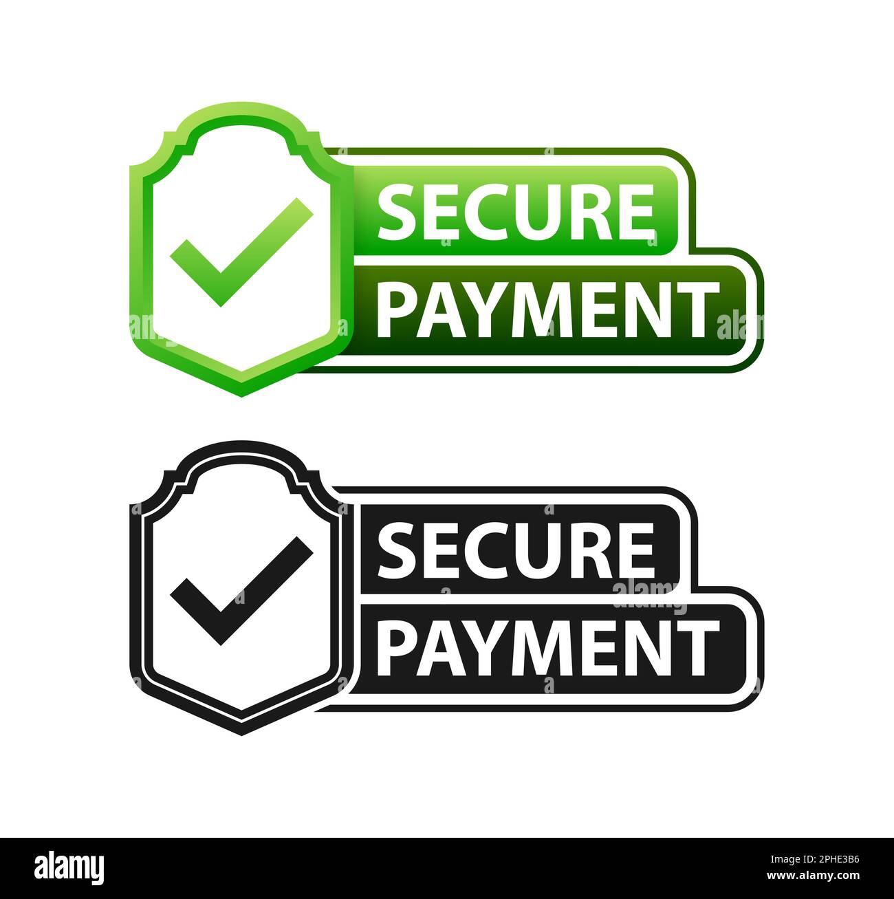 Secure payment label. Maximum security and reliability when paying ...