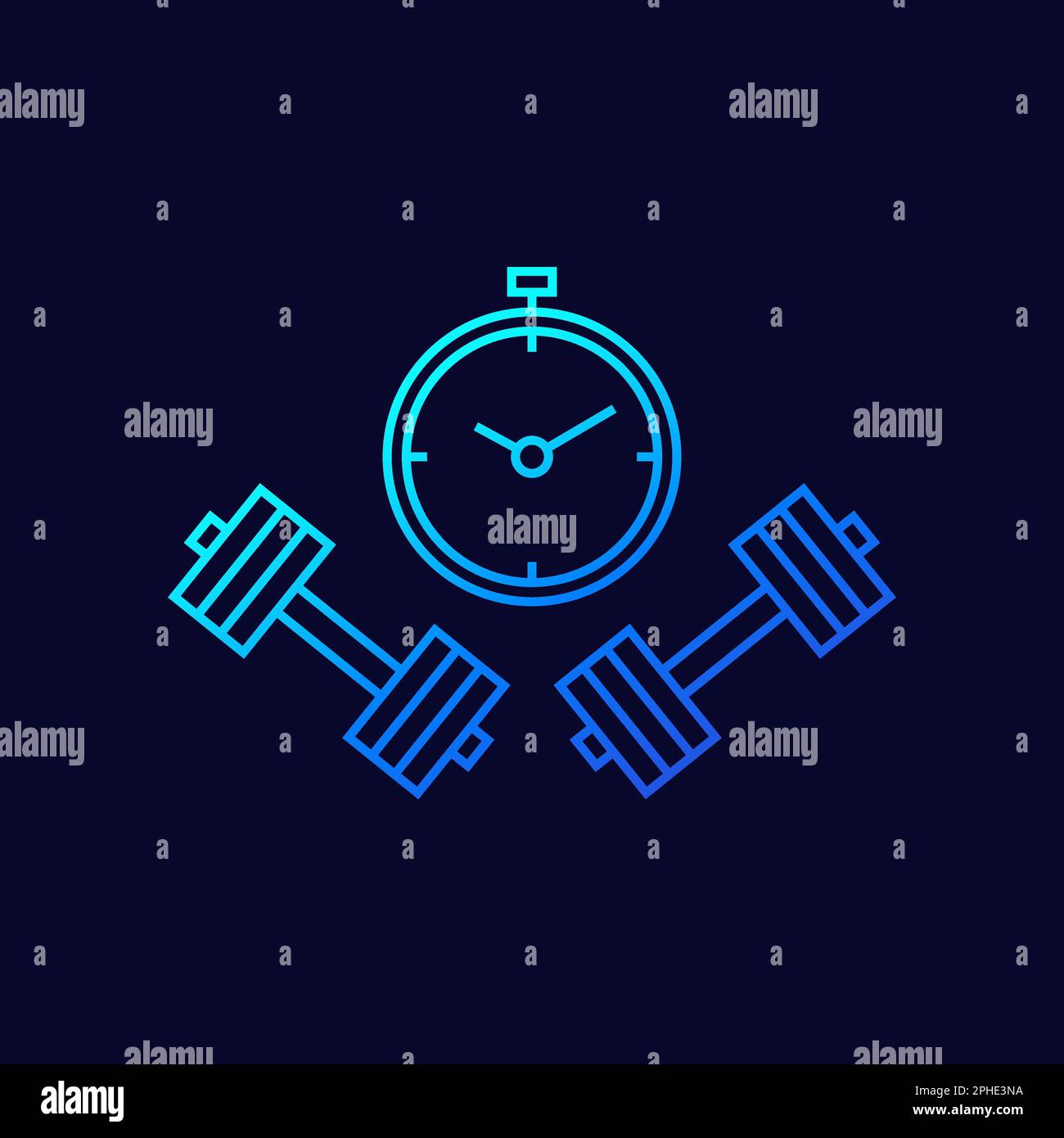 workout time, training icon with a stopwatch Stock Vector Image & Art ...