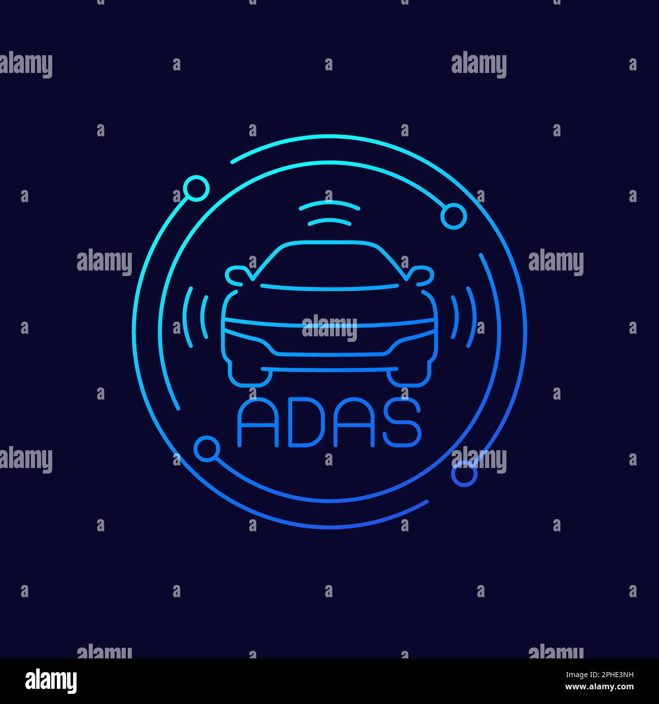 Advanced driver assistance system Stock Vector Images - Alamy