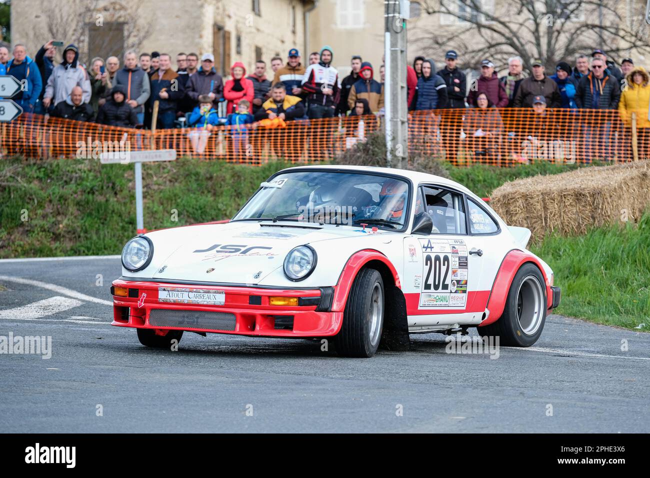France, Régnié Durette, 2023-03-25. 32nd edition of the rally of the ...