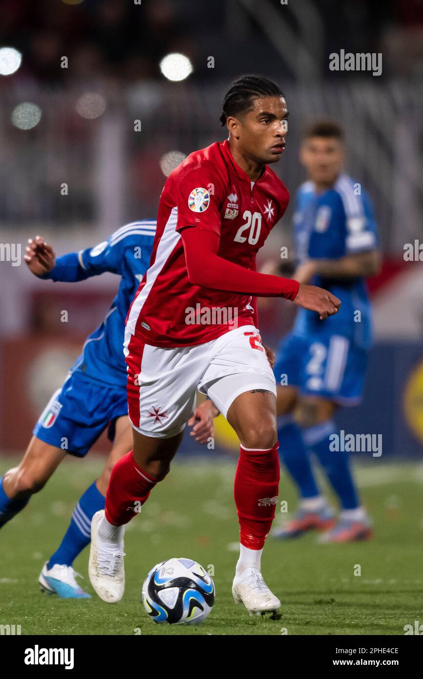 Yannick Yankam (Malta) during the UEFA "European Qualifiers Germany ...