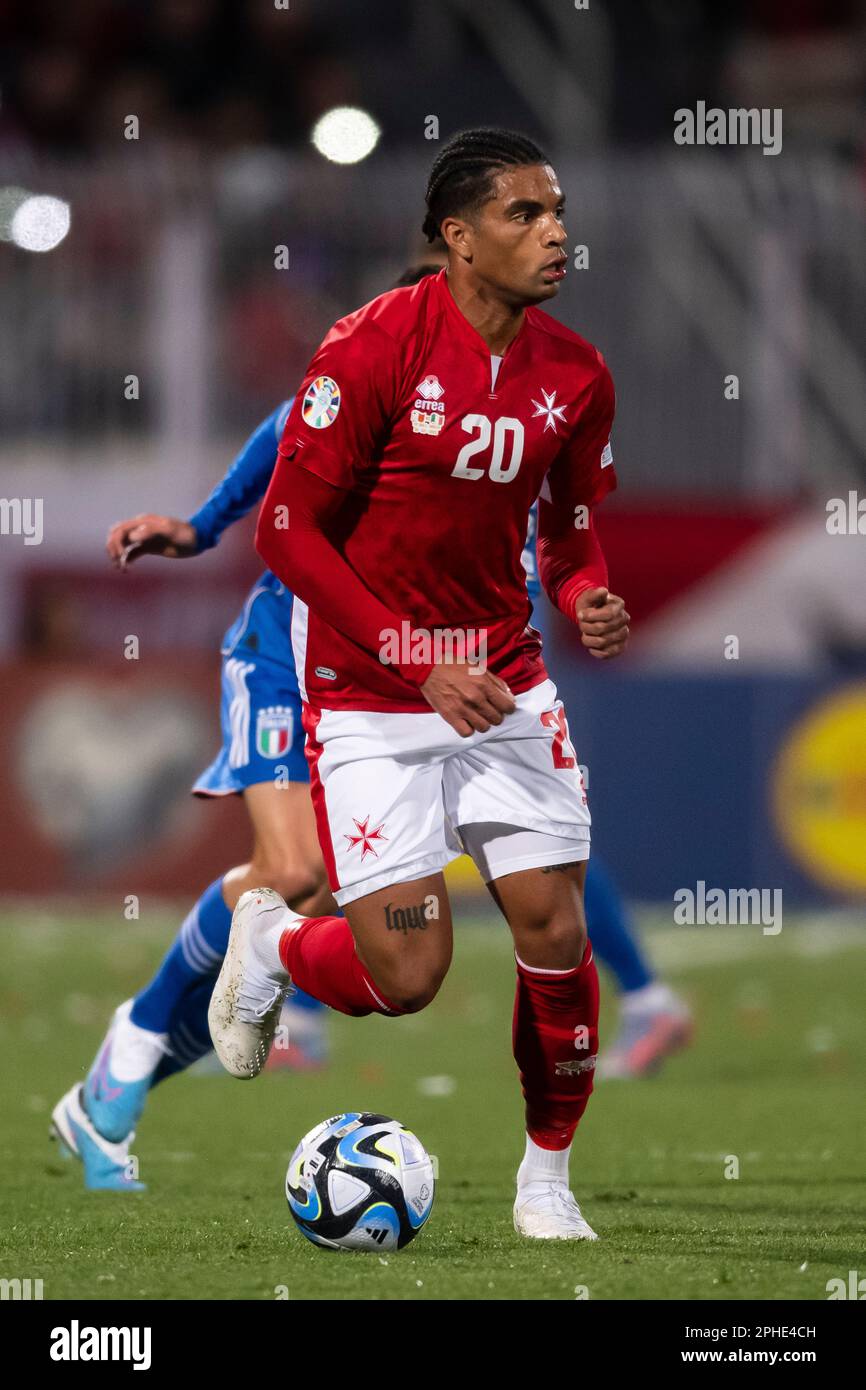 Yannick Yankam (Malta) during the UEFA "European Qualifiers Germany ...