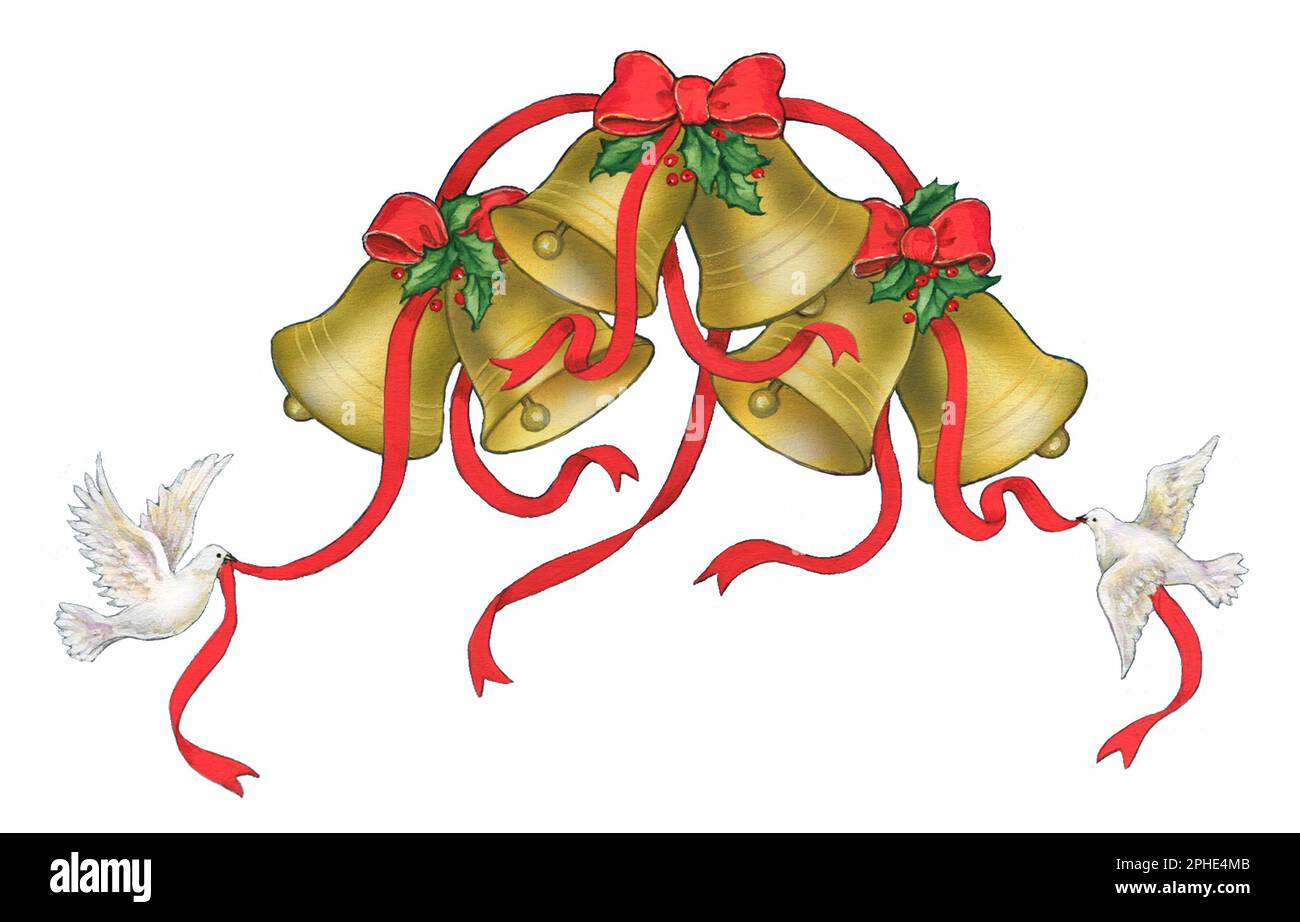 Hand painted doves Cut Out Stock Images & Pictures - Alamy