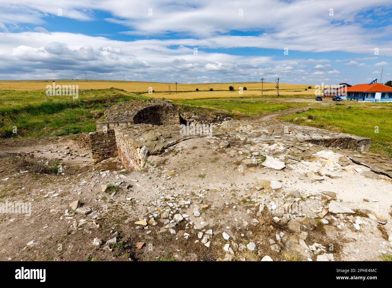 The Halmyris Ruins of the Roman Empire at Tulcea in Romania Stock Photo ...