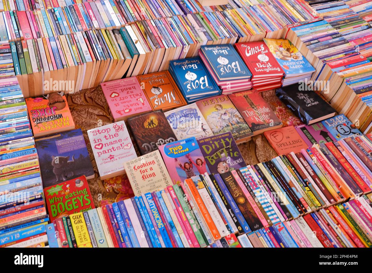 13 March 2023, Pune, India - Stall of books at local market, Wide ...