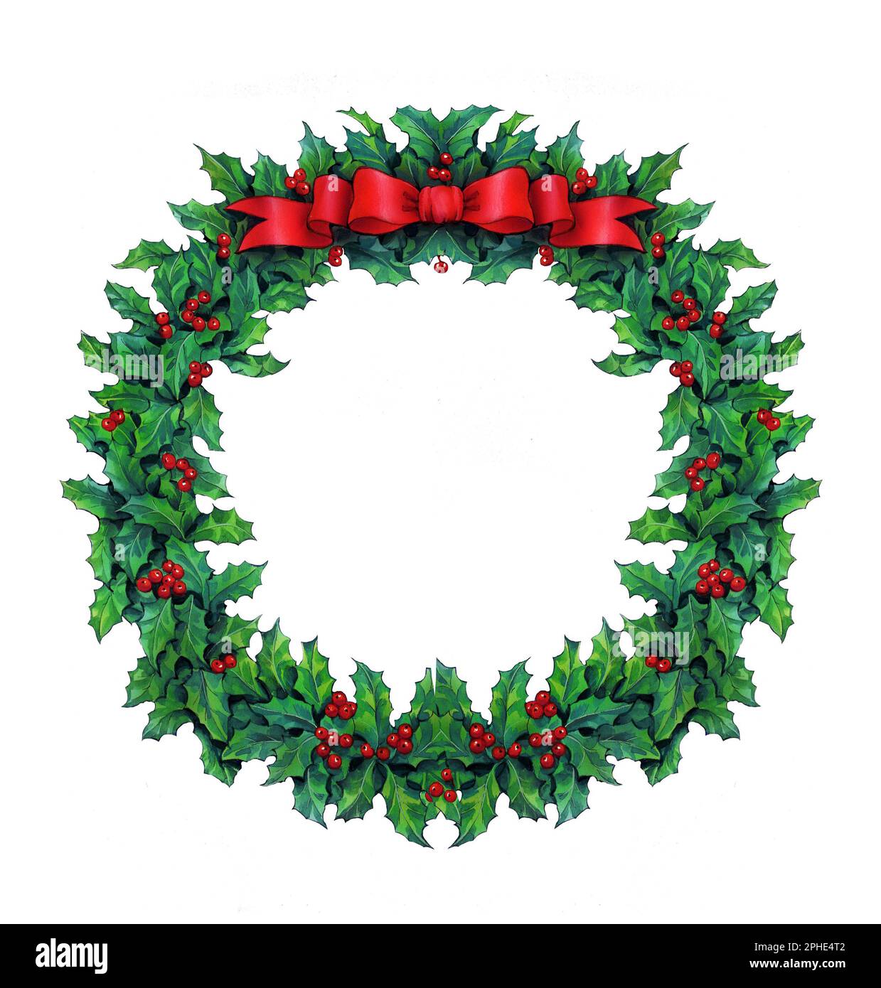Christmas holly wreath hi-res stock photography and images - Alamy