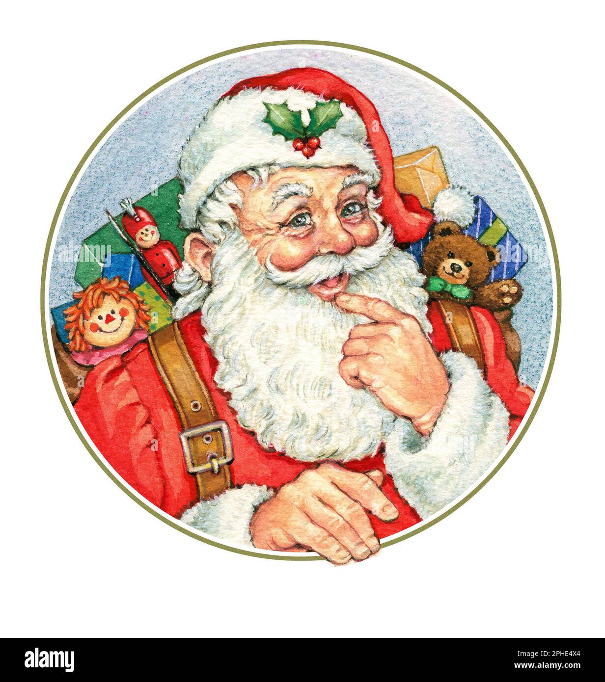 Santa decorations Cut Out Stock Images & Pictures - Alamy
