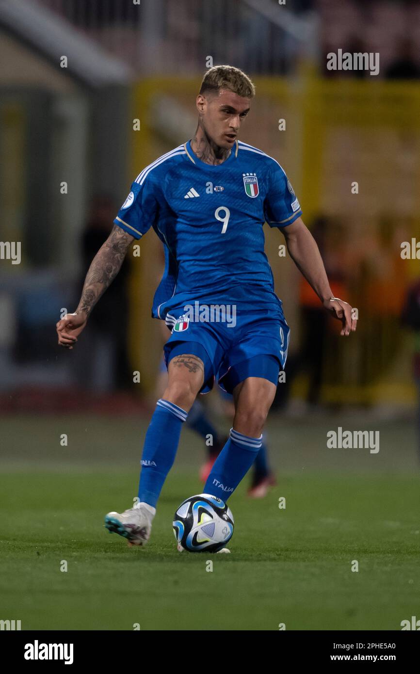 Gianluca Scamacca (Italy) during the UEFA "European Qualifiers Germany ...