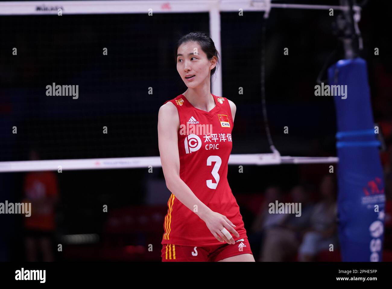 ANKARA, TURKIYE - JULY 14, 2022: Diao Linyu in Italy vs China VNL ...