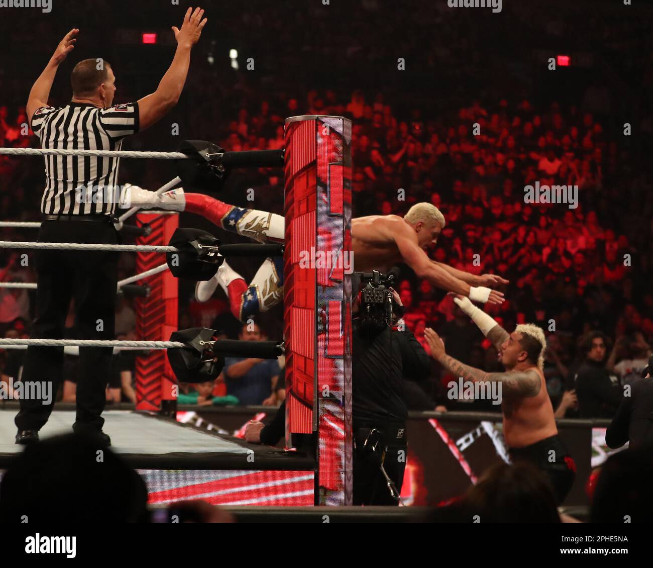 Cody rhodes in the ring hi-res stock photography and images - Alamy