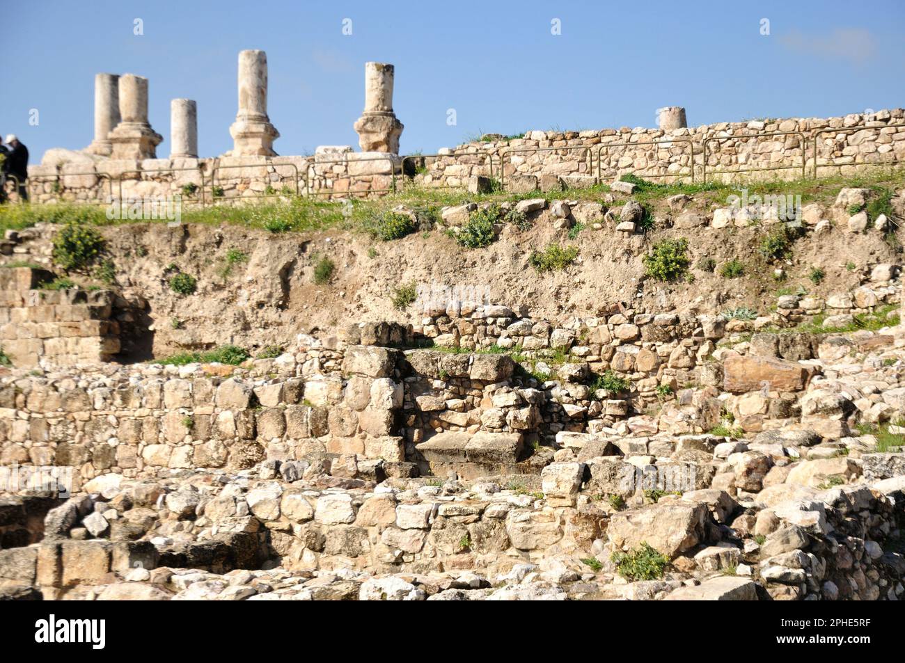 Remains of the Byzantine Church, The Citadel, Amman, Jordan, Middle ...