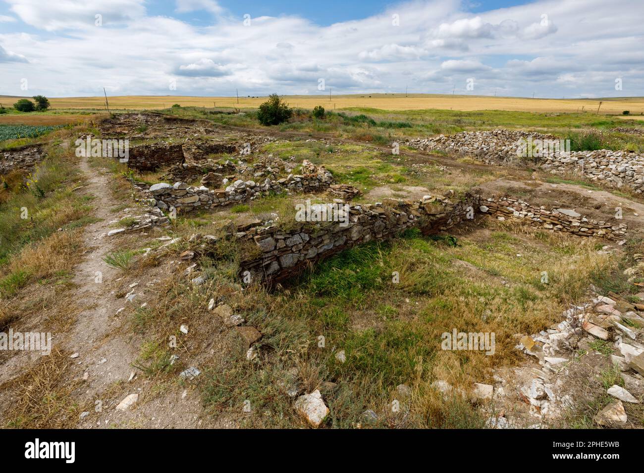 The Halmyris Ruins of the Roman Empire at Tulcea in Romania Stock Photo ...