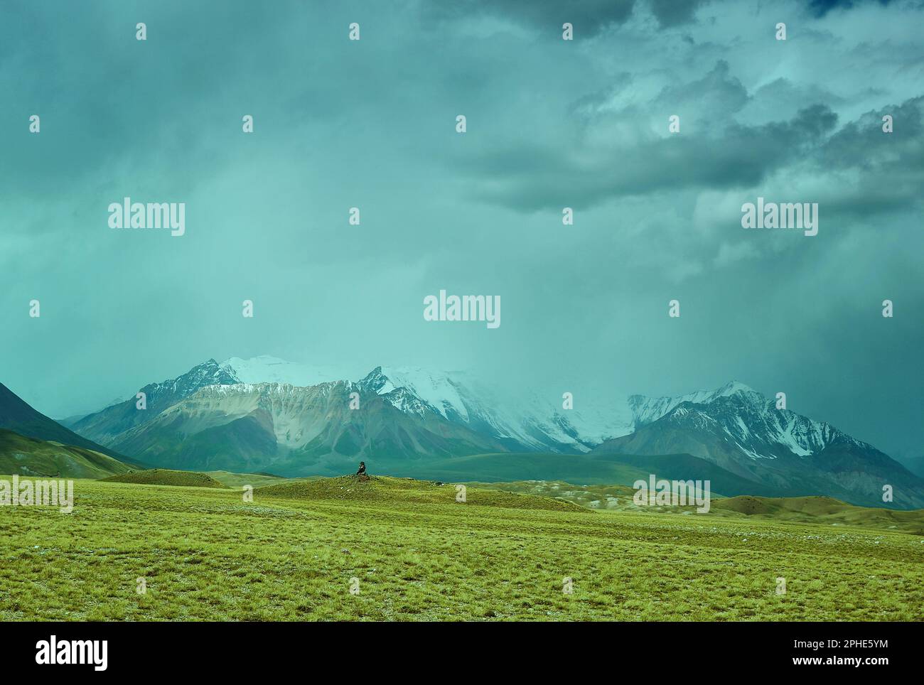 Alay Valley of Osh Region, Kyrgyzstan, Pamir mountains in Kyrgyzstan ...
