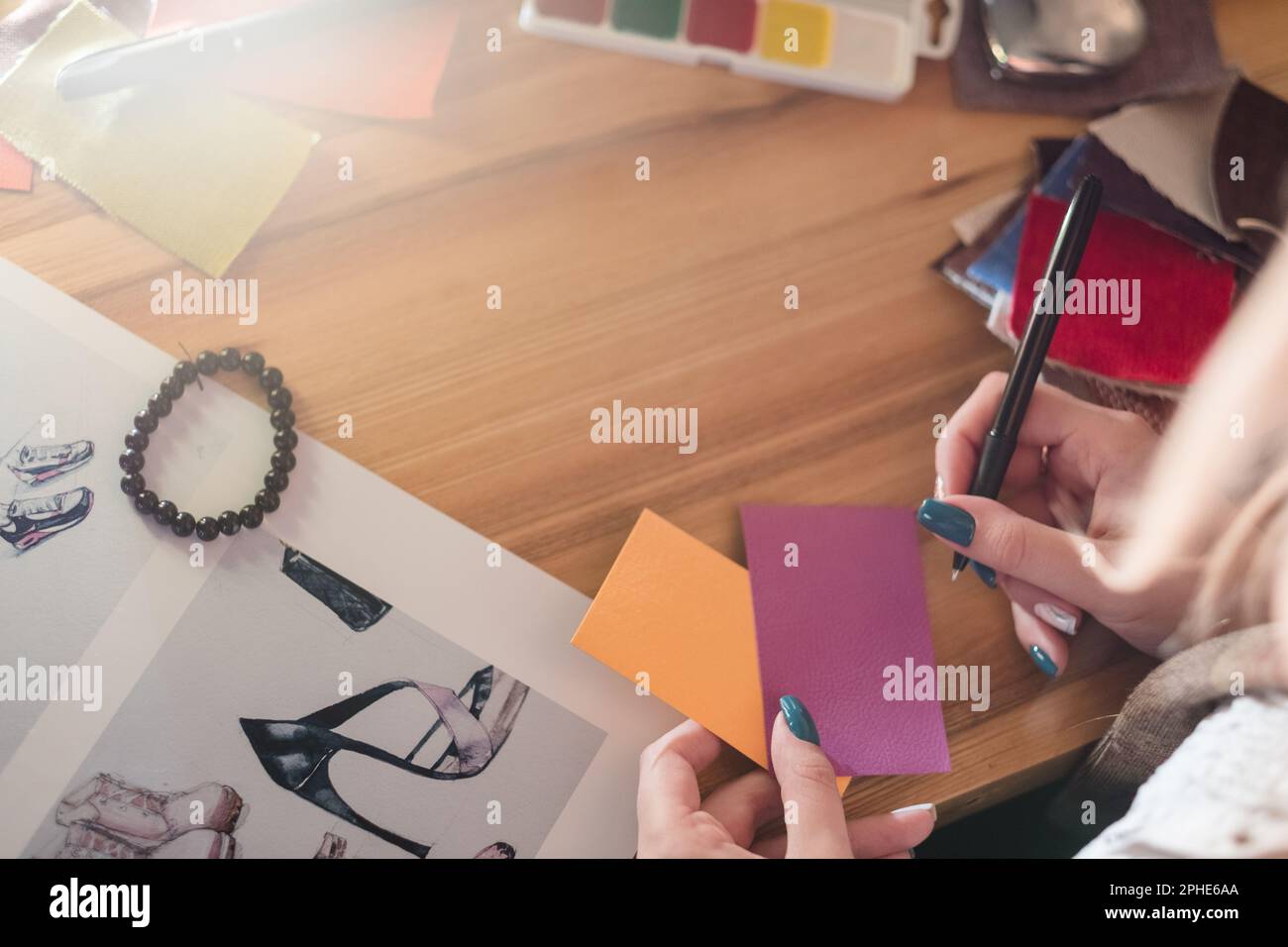 swatch creative work designer ideas implementation Stock Photo - Alamy