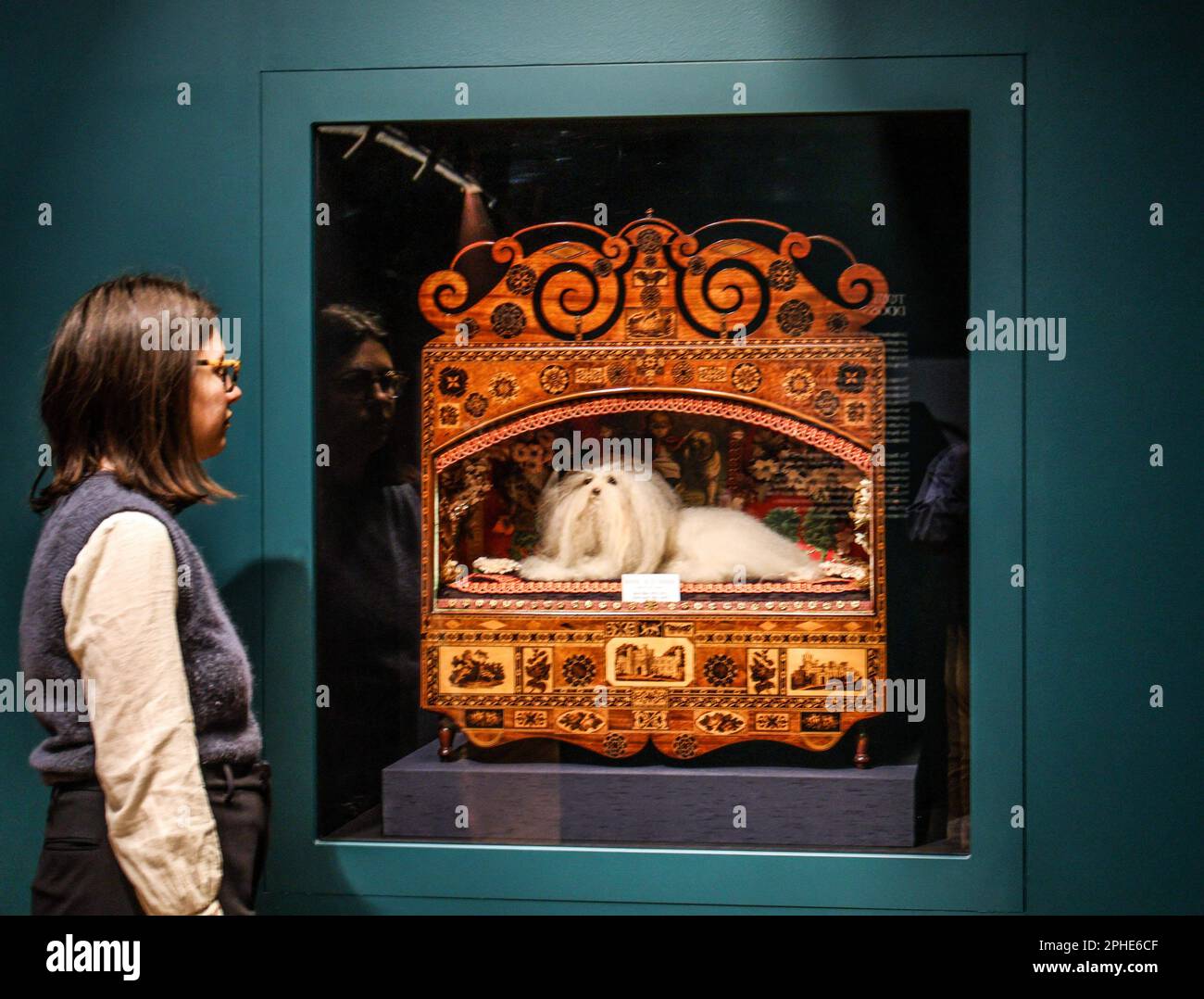 London, UK. 28th Mar, 2023. Minnie The Lulu Terrier,1883, The Amelia ...