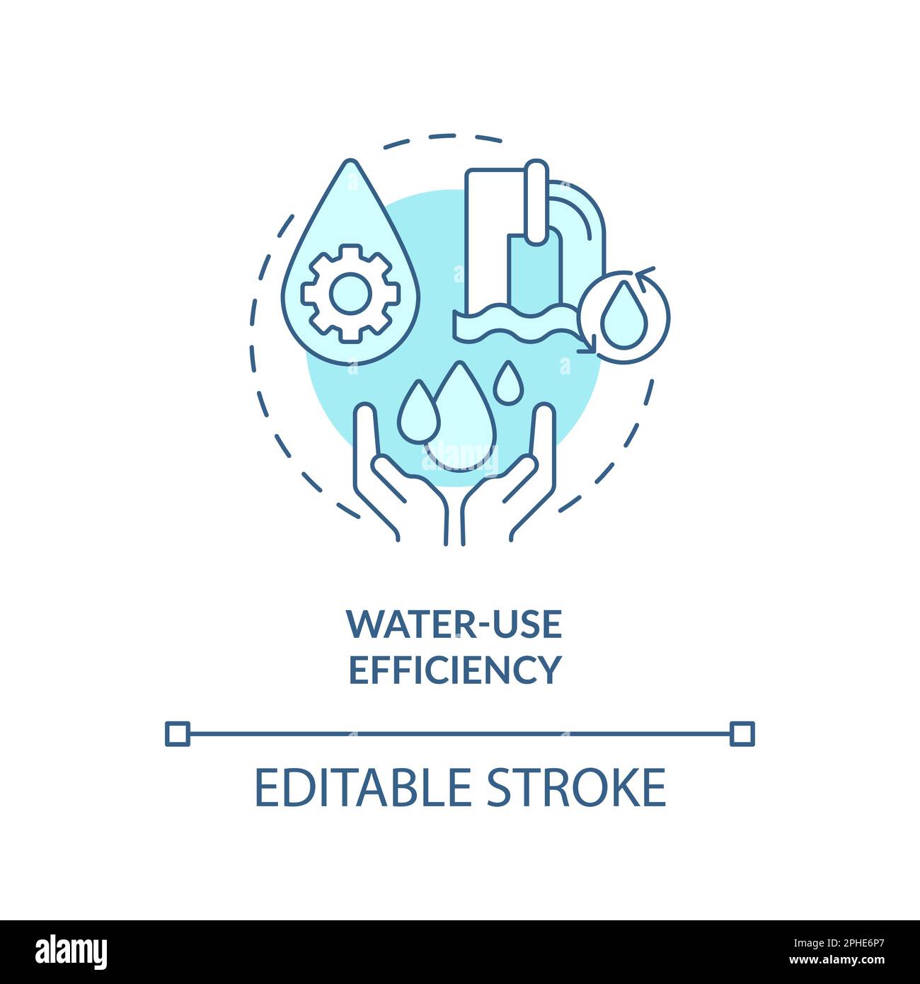 Water use efficiency turquoise concept icon Stock Vector Image & Art ... Water use efficiency turquoise concept icon Stock Vector Image & Art ...
