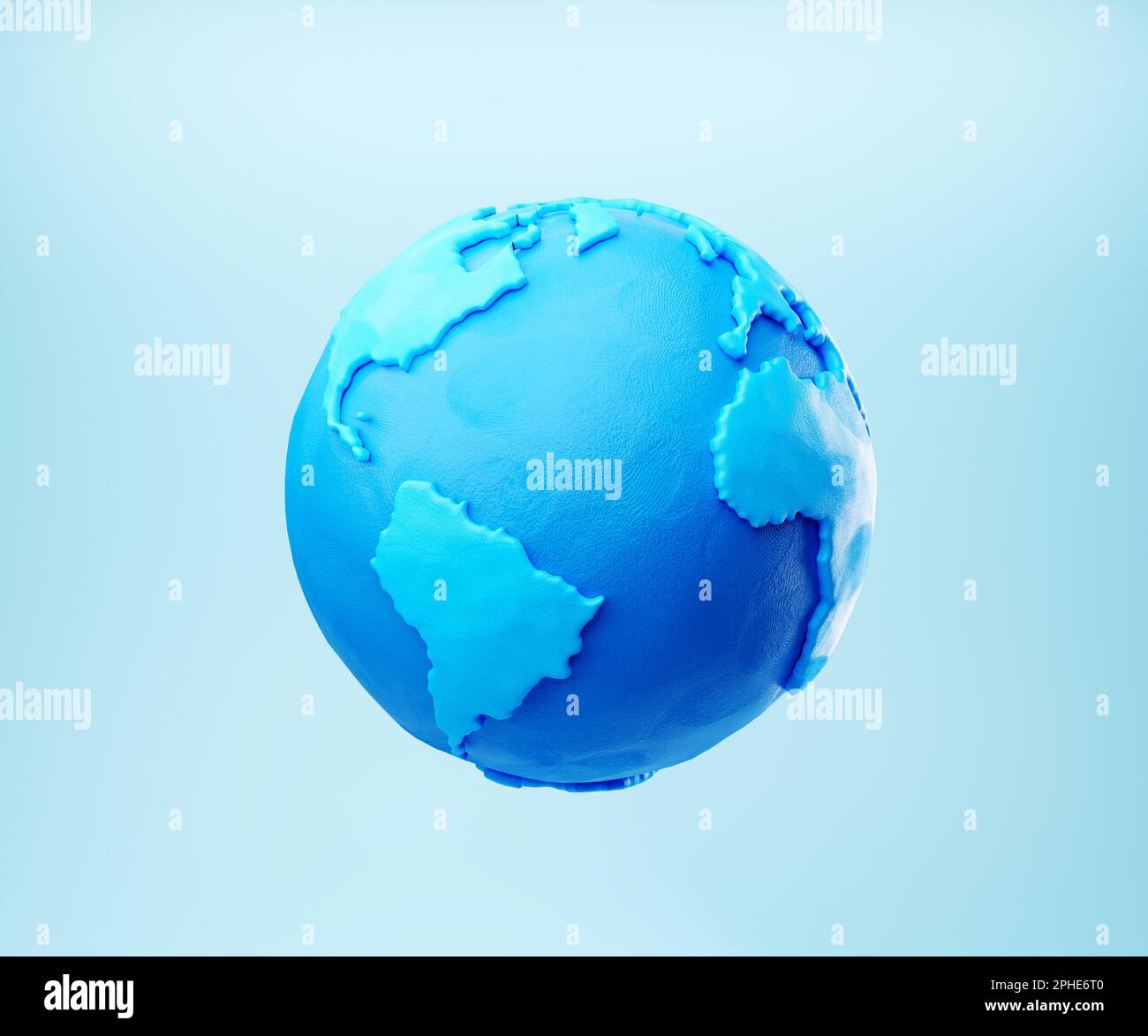 World Water Day, eco friendly concept. Plasticine cartoon Earth Stock ...